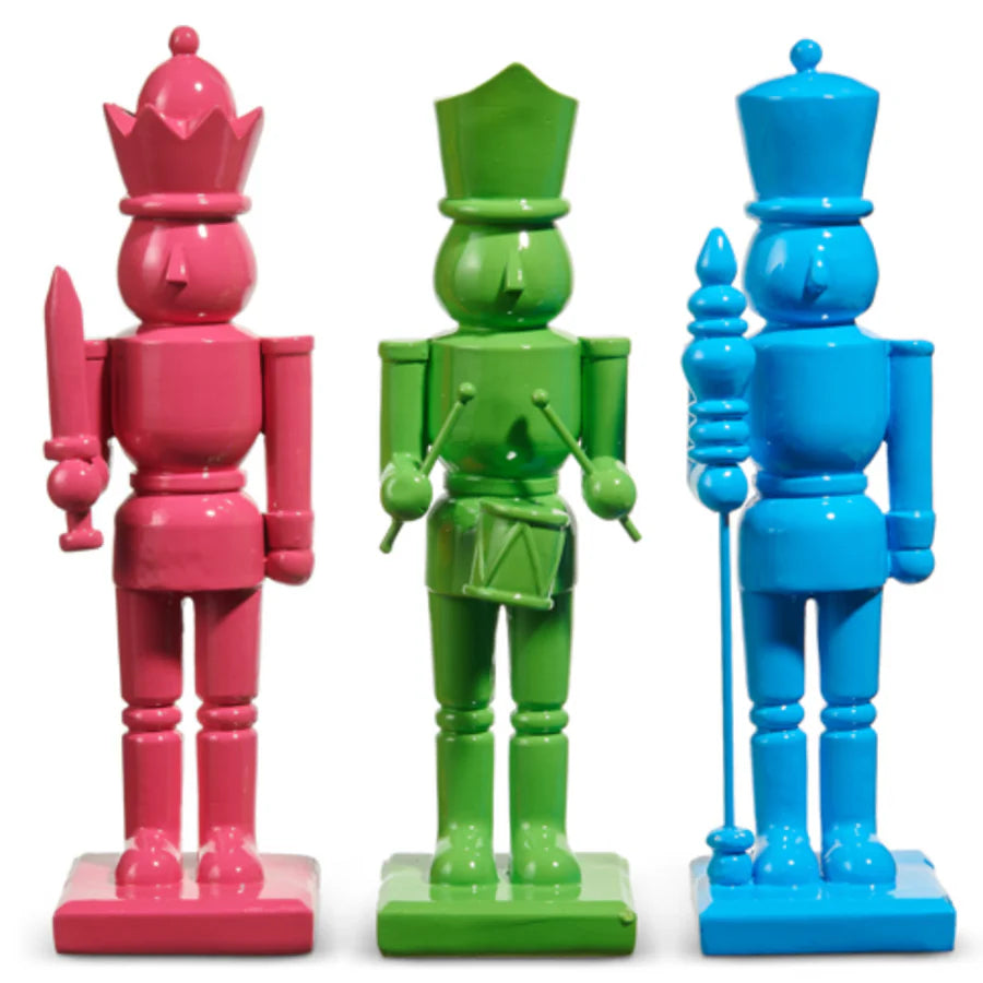 10" Bright Nutcrackers ( 3 colors ) – Side Alley Gifts